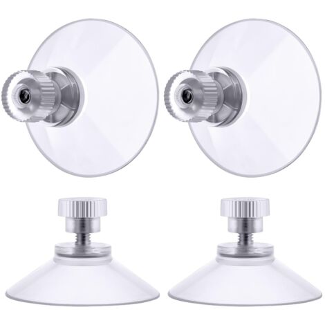 Screw-in Suction Cups, 4 Pieces 50mm Transparent Suction Cups with ...