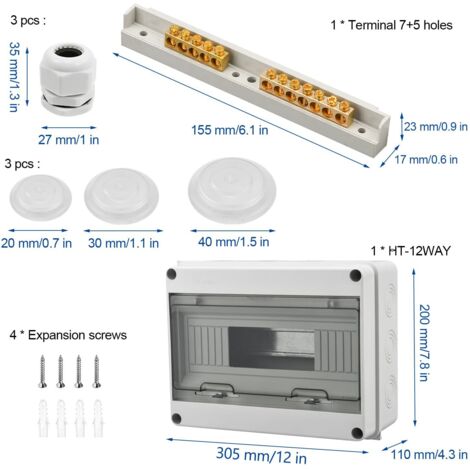 Waterproof Electrical Box, Outdoor Waterproof Electrical Box IP65 15 ...