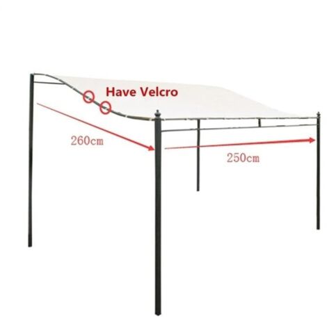 2.6x2.5m Replacement Roof Canvas for Gazebo Tent, Replacement Cover for ...