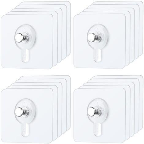 Pack of 20 Adhesive Picture Hangers Without Drilling, Frame Hangers ...