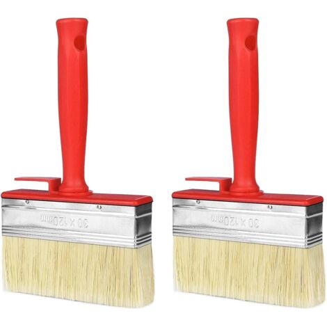 Brush, flat brush, 2 large wall brushes, 30 x 120 mm