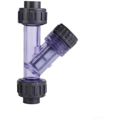 PVC Pipe Filter Y Type 40mm Mesh Filter Aquarium Irrigation PVC ...