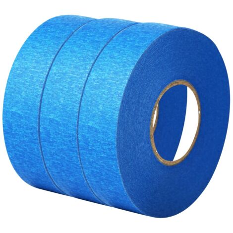3 rolls of masking tape, 50 m x 24 mm, masking tape, heat and UV ...