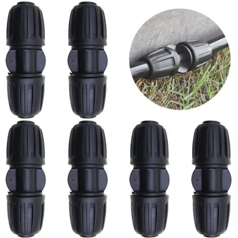 Hose Connectors, 6 Pcs Straight Connectors, Drip Irrigation Connectors ...