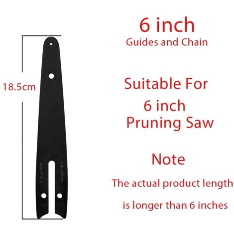 6 Inch Chainsaw Guide Bar for Electric Chainsaw, Logging and Pruning ...