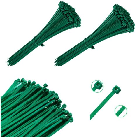 200 Universal Cable Ties GREEN -3.6x200mm- Cable Clamp and Plastic ...