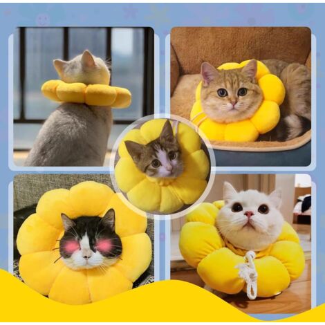 Adjustable Cat Collar Anti-lick Collar Protective Cat Collar After ...