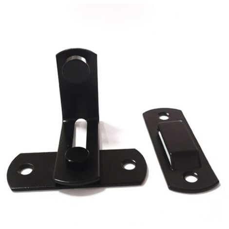 90 Degree Flip Door Lock Bolt Barn Door Right Angle Lock Curved Door Buckle