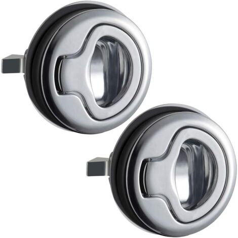 2 Pcs Zinc Alloy Flush Hatch Latch, Flush Door Latch Lock Pull Hatch ...