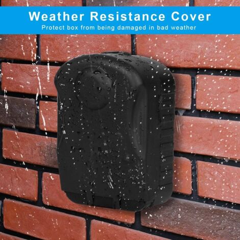 [New Generation] Large Secure Key Box with Code & Emergency Keys, Wall ...