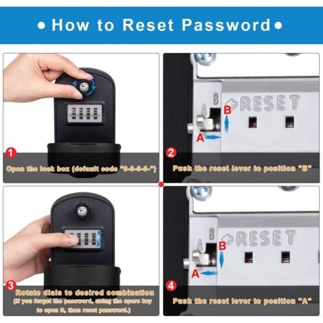 [New Generation] Large Secure Key Box with Code & Emergency Keys, Wall ...