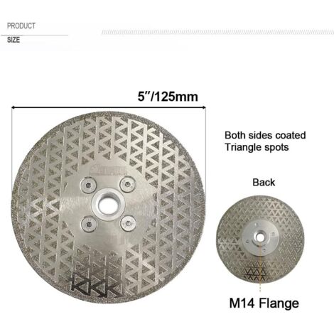125mm Diamond Disc Double Sided Electroplated Saw Blade for Cutting and ...