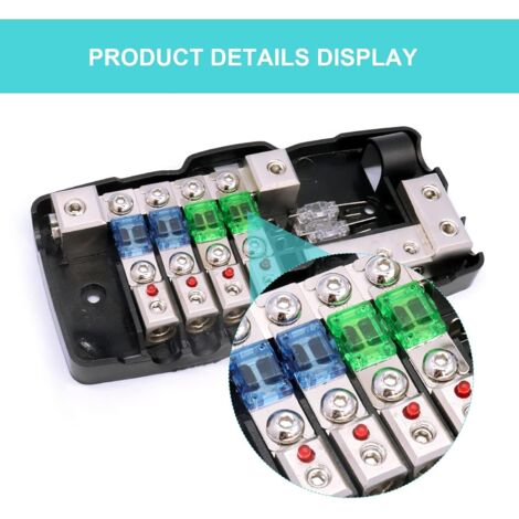 Blade Fuse Holder ANL Distribution Blocks Car Audio Stereo 4 Way Fuse ...