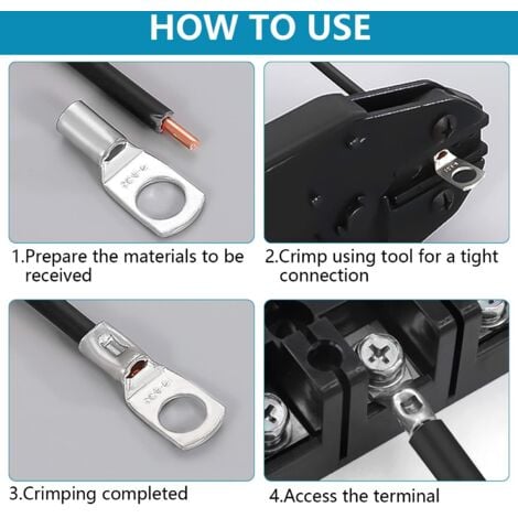 30 Pieces Tinned Copper Round Eyelet Electrical Terminals - Uninsulated ...