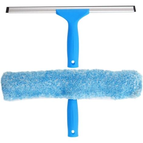Professional Window Squeegee with Microfiber Brush, Width 30cm