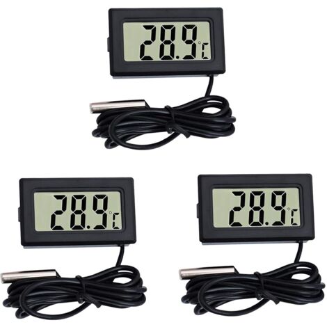 Mini Thermometer Digital LCD Thermometer Temperature Monitor with ...