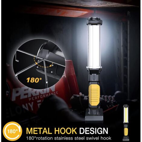 Rechargeable LED Work Light, COB Inspection Lamp, Torch with Magnetic ...