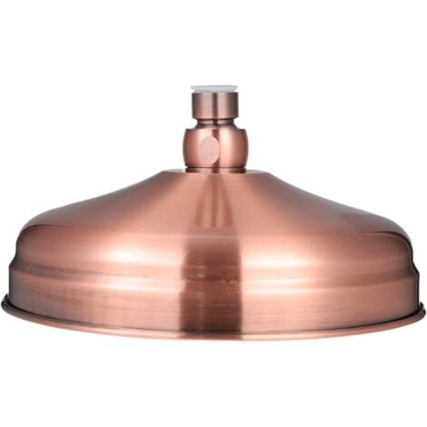 Retro Shower Head, 20cm (8in) Diameter, High Pressure Fixed Shower Head ...