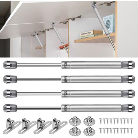 Hydraulic Gas Springs, 4 Pcs Gas Struts Kitchen Door Hinges 100N ...