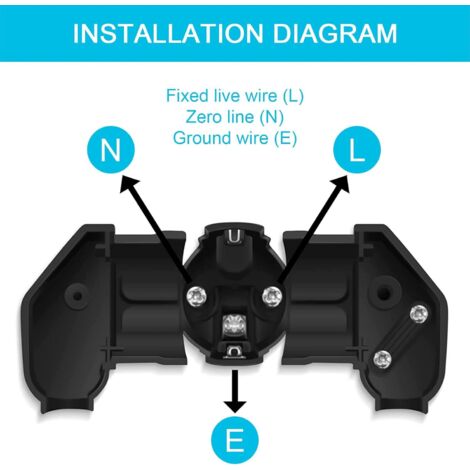 250v Electrical Plug 4 Pieces Protective Contact Socket Earth Contact ...