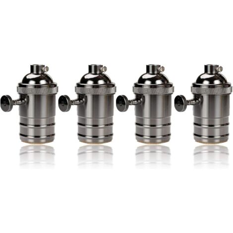 4pcs Edison Vintage Socket E27 Lamp Adapter with Switch Retro Vintage ...