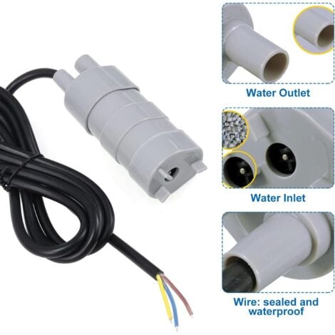 Submersible Water Pump, 12V 840L/H Submersible Water Pump, for RV, Pond ...