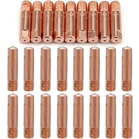 Reboot 40pcs MB15 15AK Gas Nozzles Contact Tips Nozzle Holder 0.8/1.0mm MIG/MAG Welding Torch ...