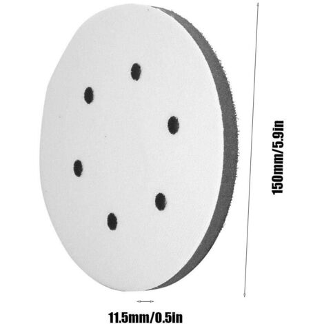 Soft Sanding Pad, 125mm Sanding Interface Pads Soft Sponge Diameter ...