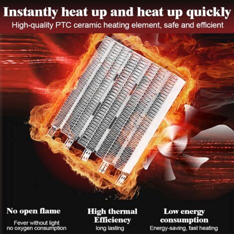 Mini Fan Heater 1200W, 6 Modes, PTC Ceramic Fan Heater, Electric Heater ...