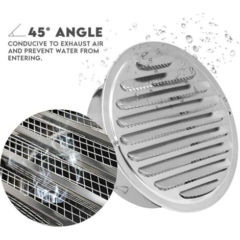 Stainless Steel Air Vent Sphere Ventilation Grille Thicken Wall Mount ...