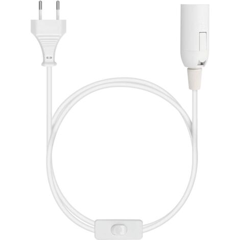 E27 socket with wire - Lamp holder for bulb with power cord, electrical ...