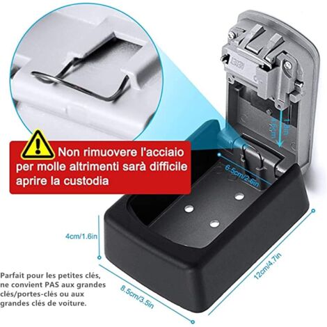 High Security Police Key Box Safe Key Wall Mounted 4 Digit Key Safe ...