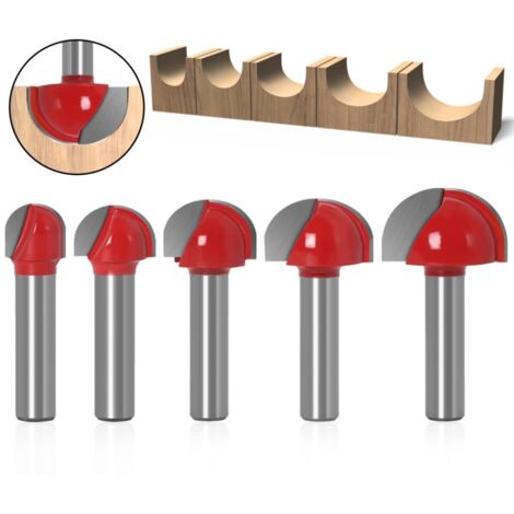 Pcs 8mm Round Bottom Wood Router Bit, Engraving End Mill Cutting Tool ...