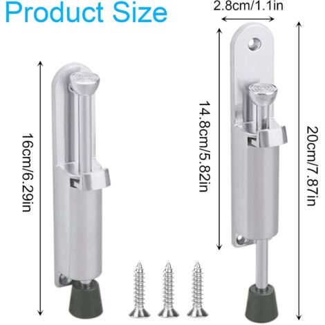 Adjustable Foot Operated Door Stop Stainless Steel Floor Door Stop ...