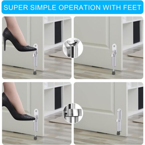 Adjustable Foot Operated Door Stop Stainless Steel Floor Door Stop ...