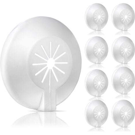 Set of 8 radiator rosettes, pipe cover, plastic flap rosette for ...