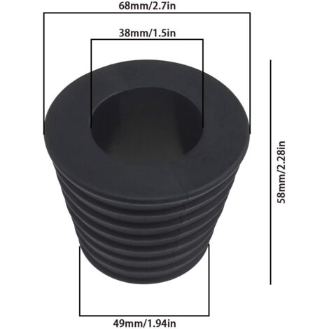 2X Rubber Umbrella Cone Shim for Parasol Base Stand Hole Plug Patio ...