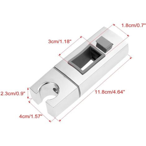 Shower Head Sliding Bracket for Rail-18 x 30mm-Rectangular, Square ...