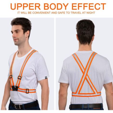 High Visibility Safety Vest, Adjustable Reflective Elastic Safety Vest ...