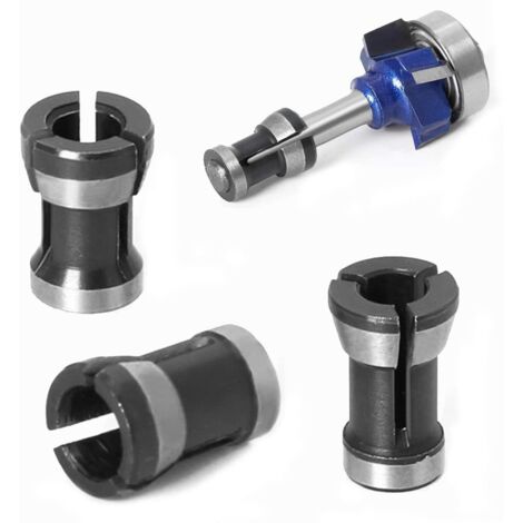 3pcs Collet Chuck Adapter Kit 6mm/6.35mm/8mm Collet Chuck for Drill ...