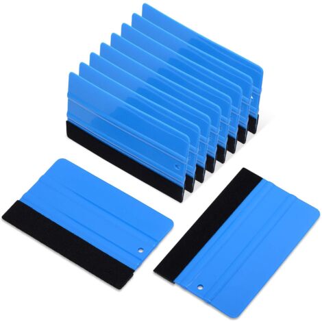 10 Pcs Window Film Scraper with Fiber Edge - Window Filming Tools for ...