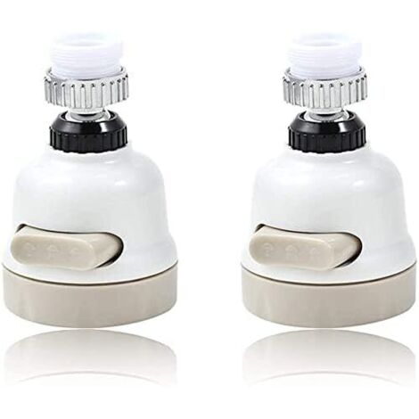 Set of 2 Movable Kitchen Faucet Heads, Water Saving Faucet Aerator, 360 ...