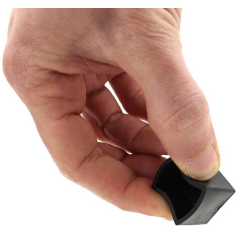 4pcs Square Rubber Tips for Chairs, Tables, Furniture Legs (40mm Black)