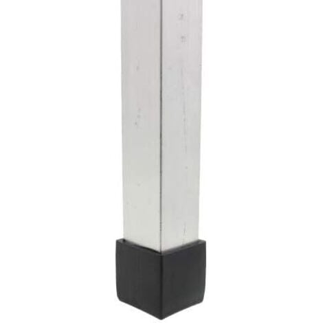 4pcs Square Rubber Tips for Chairs, Tables, Furniture Legs (40mm Black)