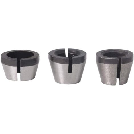 3PCS Collet Set Engraving Machine Collet Chuck Adapter Collets Chuck 6 ...