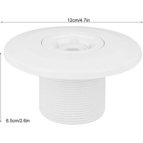 Swimming pool inlet nozzle