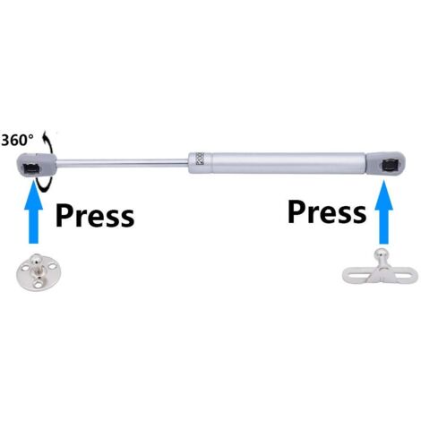 2pcs 200N Gas Strut, Gas Lift Elescopic Soft Close Strut Lift Stay Gas ...