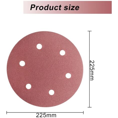 30pcs 225mm Sanding Disc 180 Grit Sanding Disc for Long Neck Sanders ...