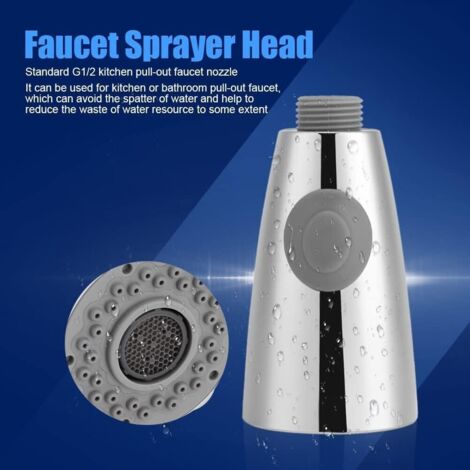 Two-Function Replacement Kitchen Faucet, Pull-Out Kitchen Sink Spout, 1 ...