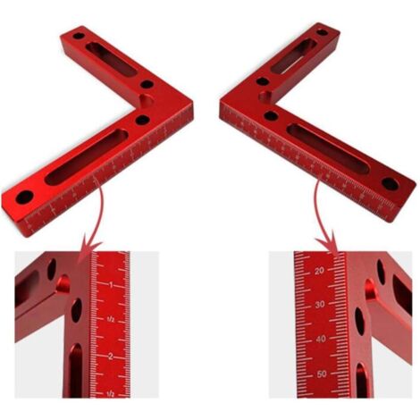 Aluminum Alloy 90 Degree Positioning Squares, 12 x 12cm Clamping Square ...